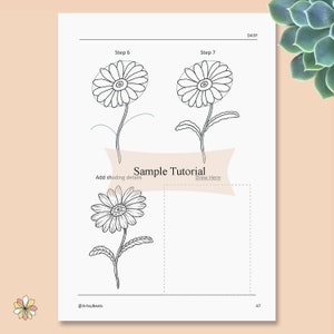 How to Draw Flowers, SPRING FLOWERS, Drawing Guides, Printable ...