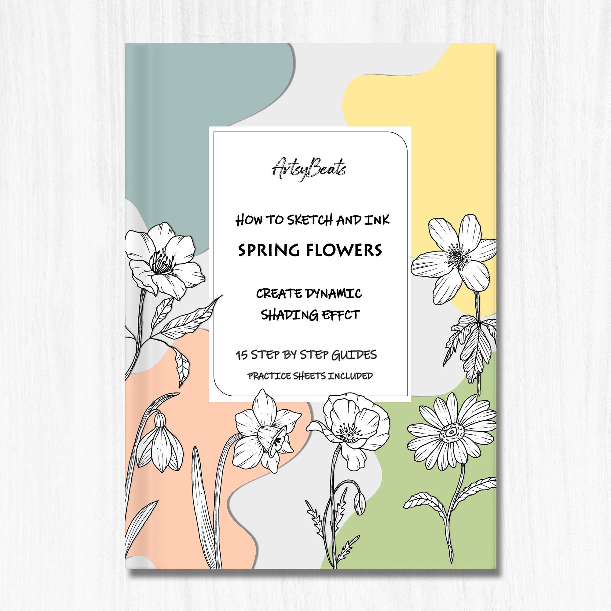 How to Draw Flowers, SPRING FLOWERS, Drawing Guides, Printable ...
