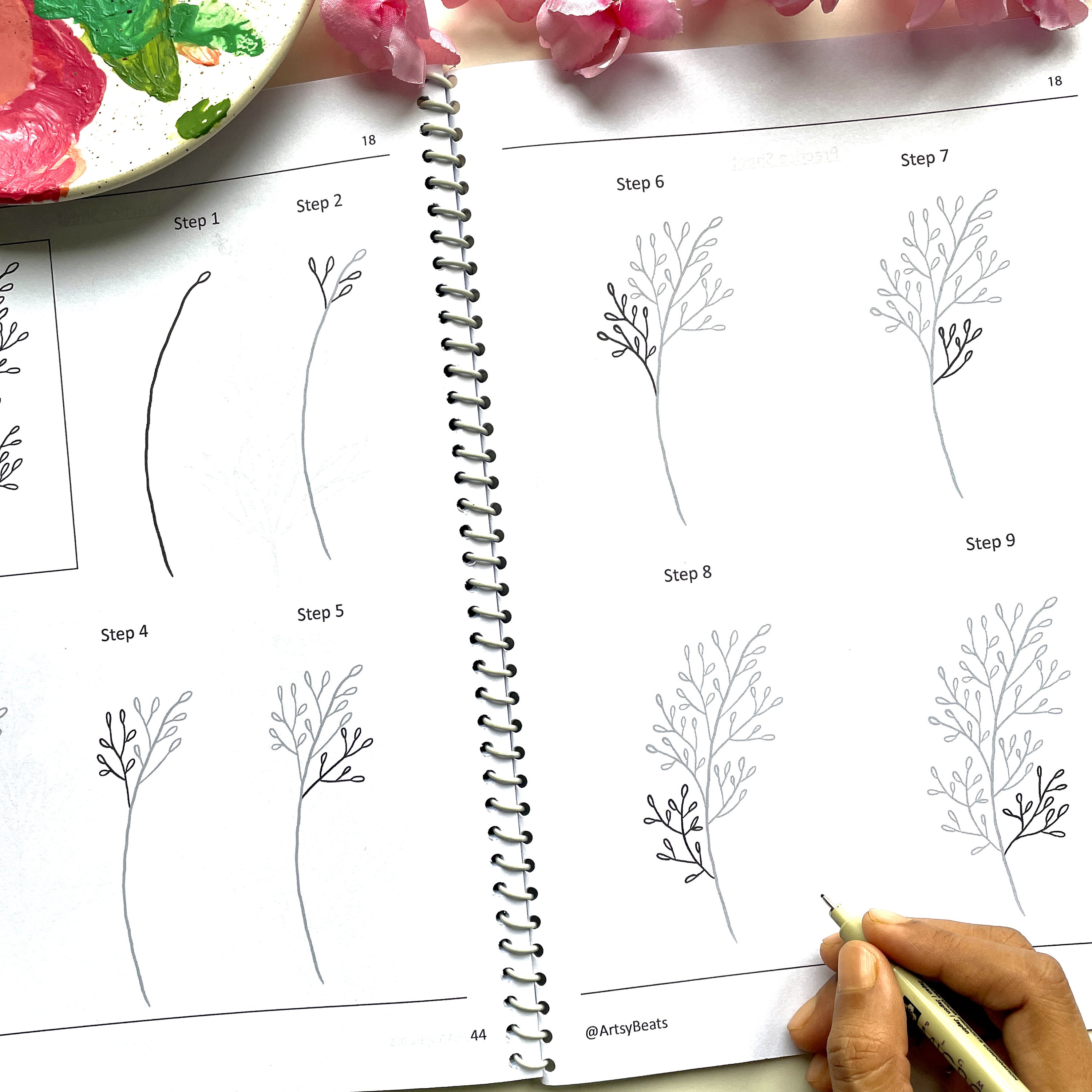 How to Draw Leaves for Beginner Step by Step Leaves Workbook - Etsy ...