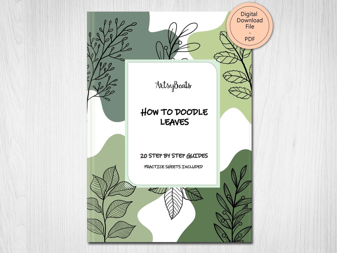 How to Draw Leaves for Beginner, Step by Step Leaves Workbook, Leaves ...