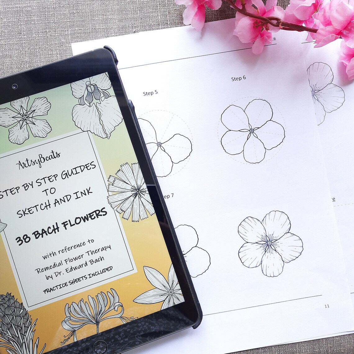 How to Draw the 38 Bach Flowers Step-by-step Lessons Drawing - Etsy
