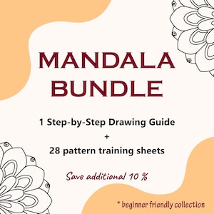 Mandala Bundle, Mandala Pattern Templates for Beginners, Mandala Art ...