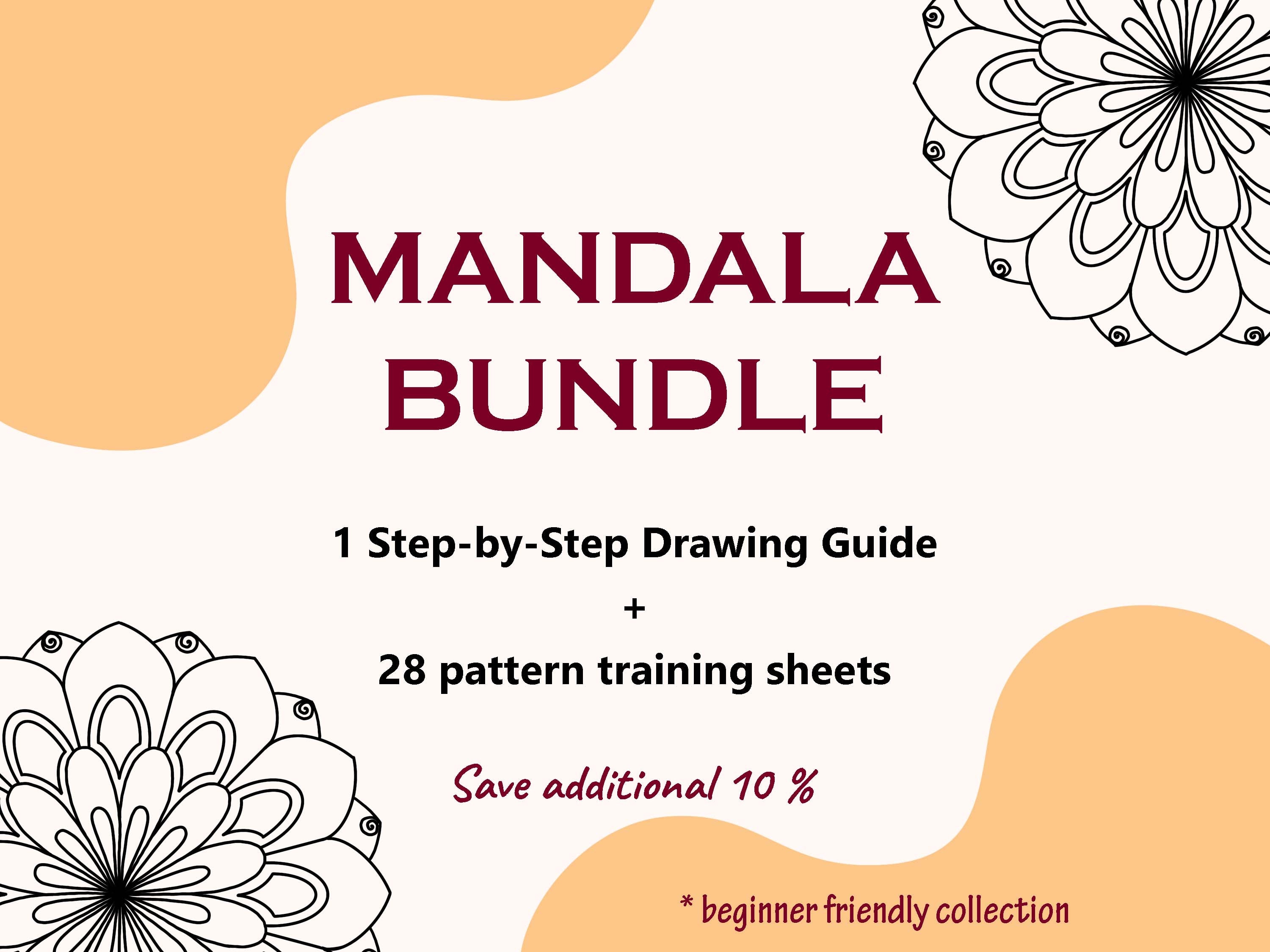 Mandala Bundle, Mandala Pattern Templates for Beginners, Mandala Art ...