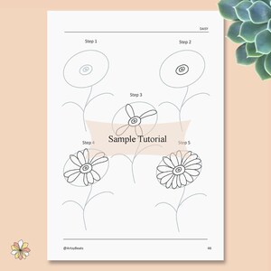 How to Draw Flowers, SPRING FLOWERS, Drawing Guides, Printable ...