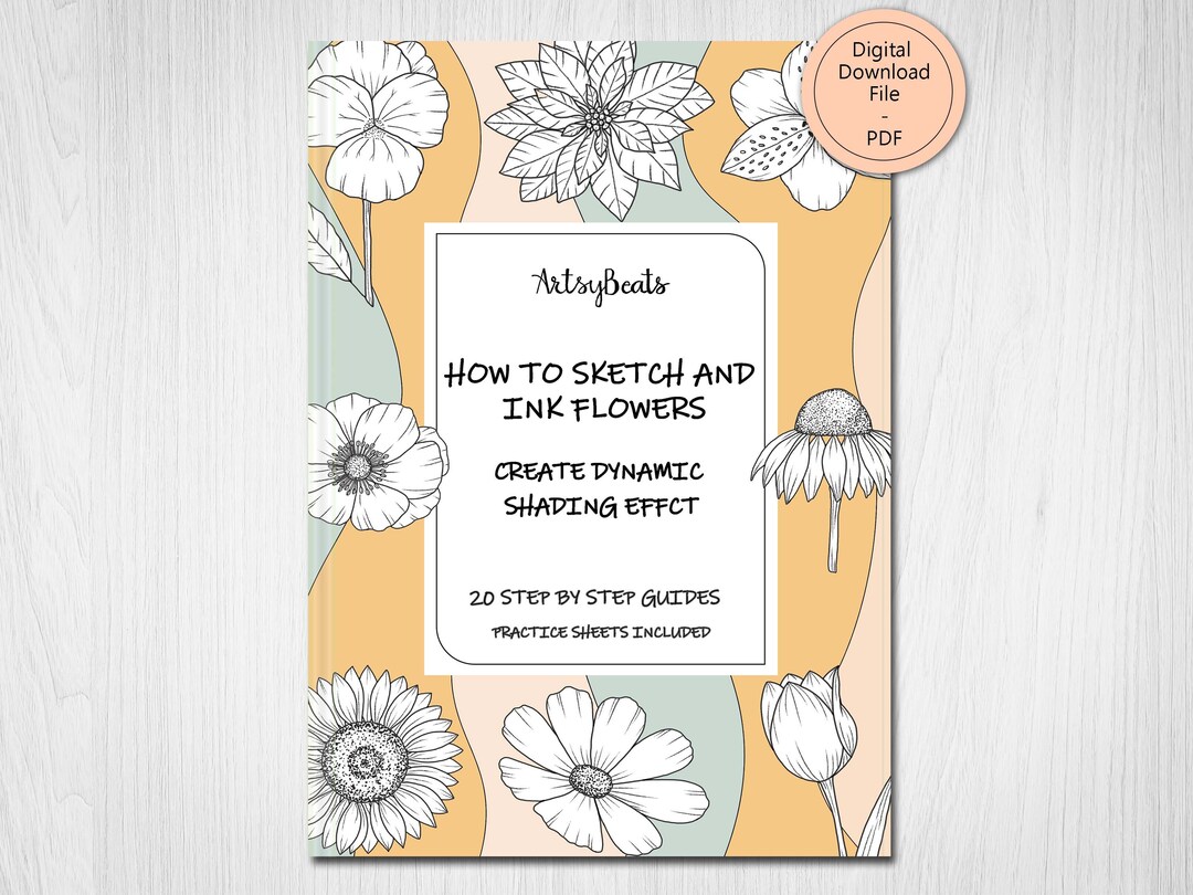 How to Draw Flowers for Beginner, Step by Step Flower Workbook ...