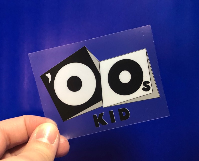 2000s Kid Black and White Cartoon Network Clear Vinyl Sticker - Etsy