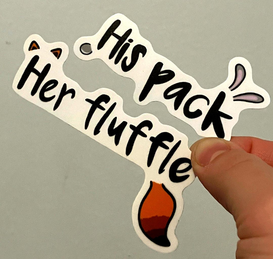 His Pack, Her Fluffle Partner Stickers - Zootopia 2 Inspired Vinyl ...