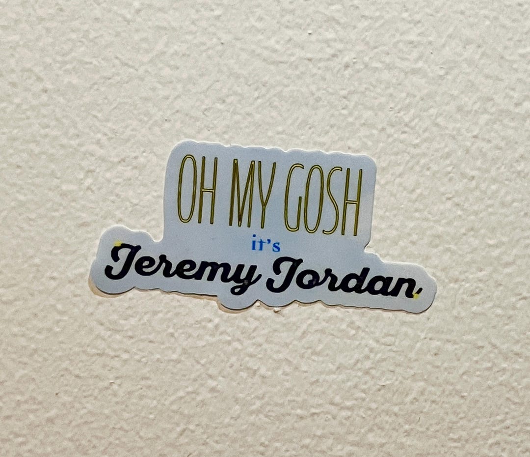Jeremy Jordan Broadway Theatre Sticker - Great Gatsby, Newsies, Bonnie ...