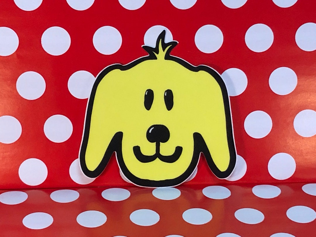 Yellow Lab Dog Cartoon Vinyl Sticker - Etsy