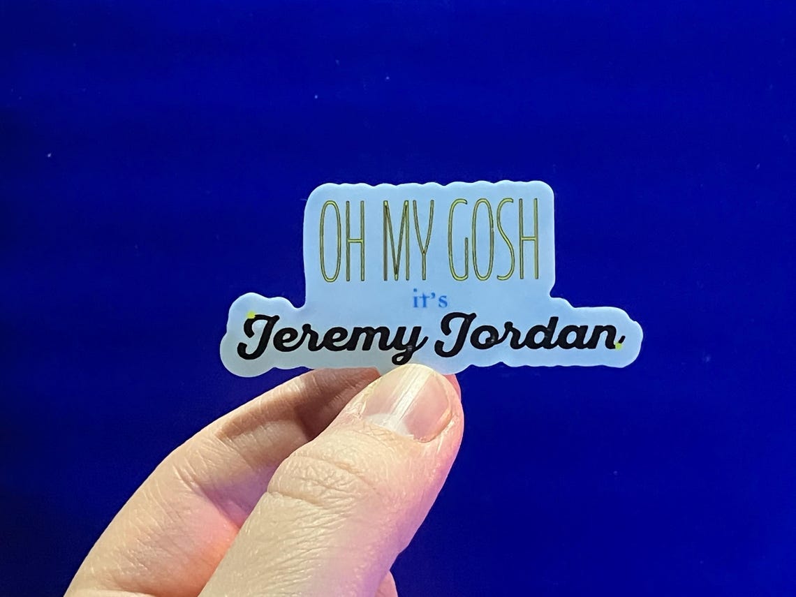 Jeremy Jordan Broadway Theatre Sticker - Great Gatsby, Newsies, Bonnie ...