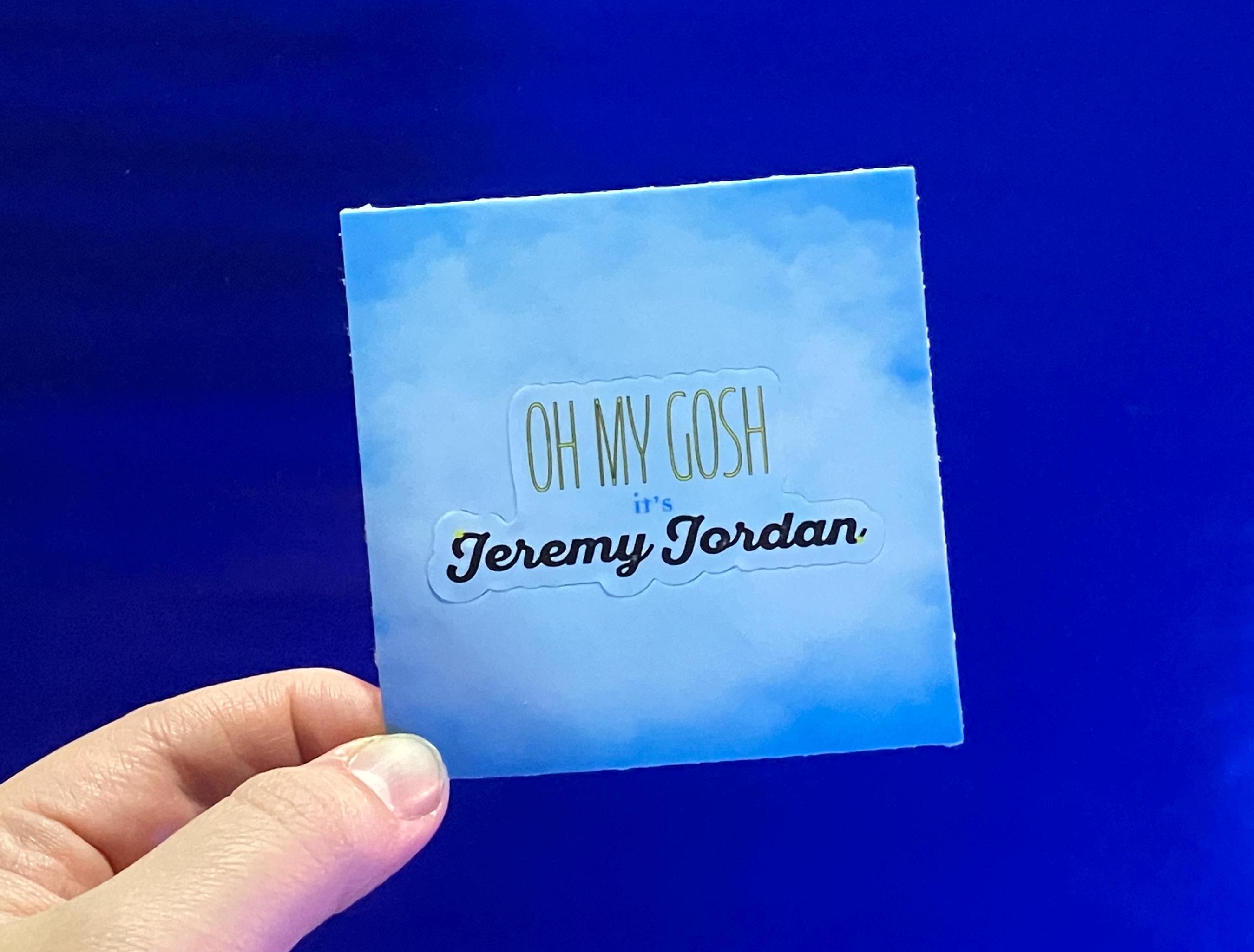 Jeremy Jordan Broadway Theatre Sticker - Great Gatsby, Newsies, Bonnie ...