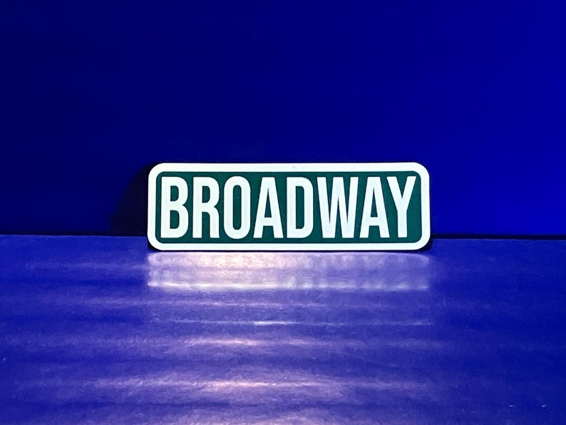 Broadway Street Sign New York City Theatre Kid Magnet - Etsy