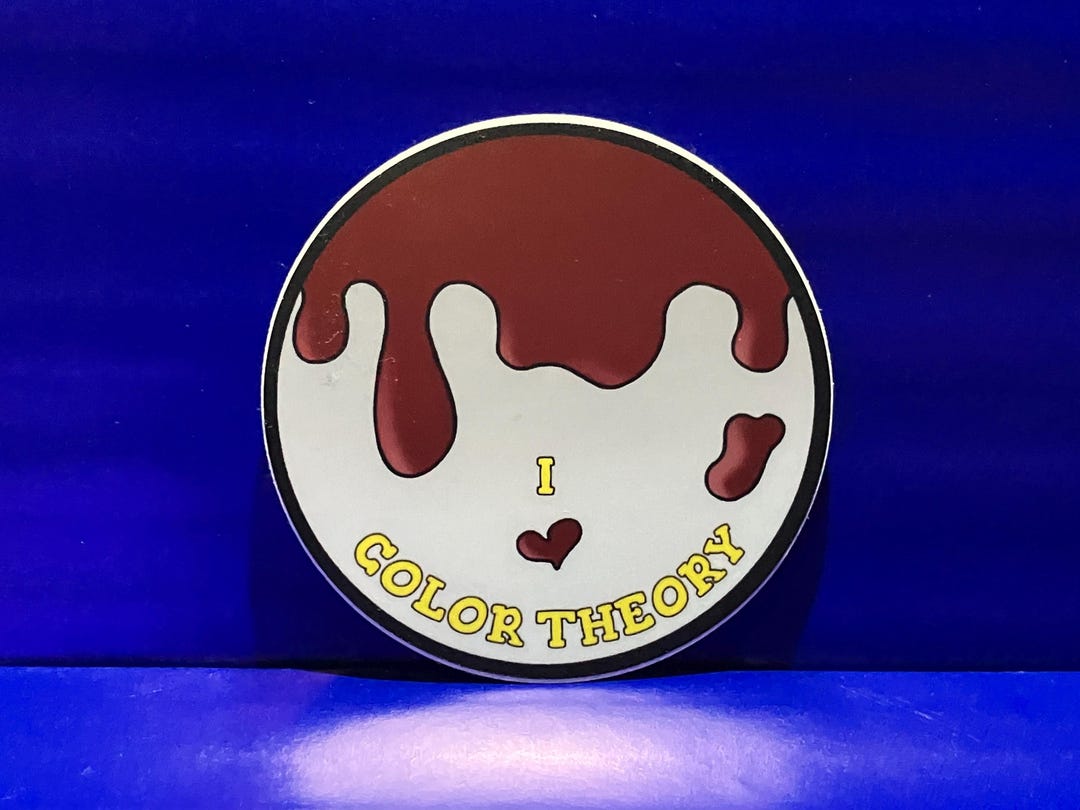 I Heart Color Theory Tumblr Red Dripping Sticker - Etsy