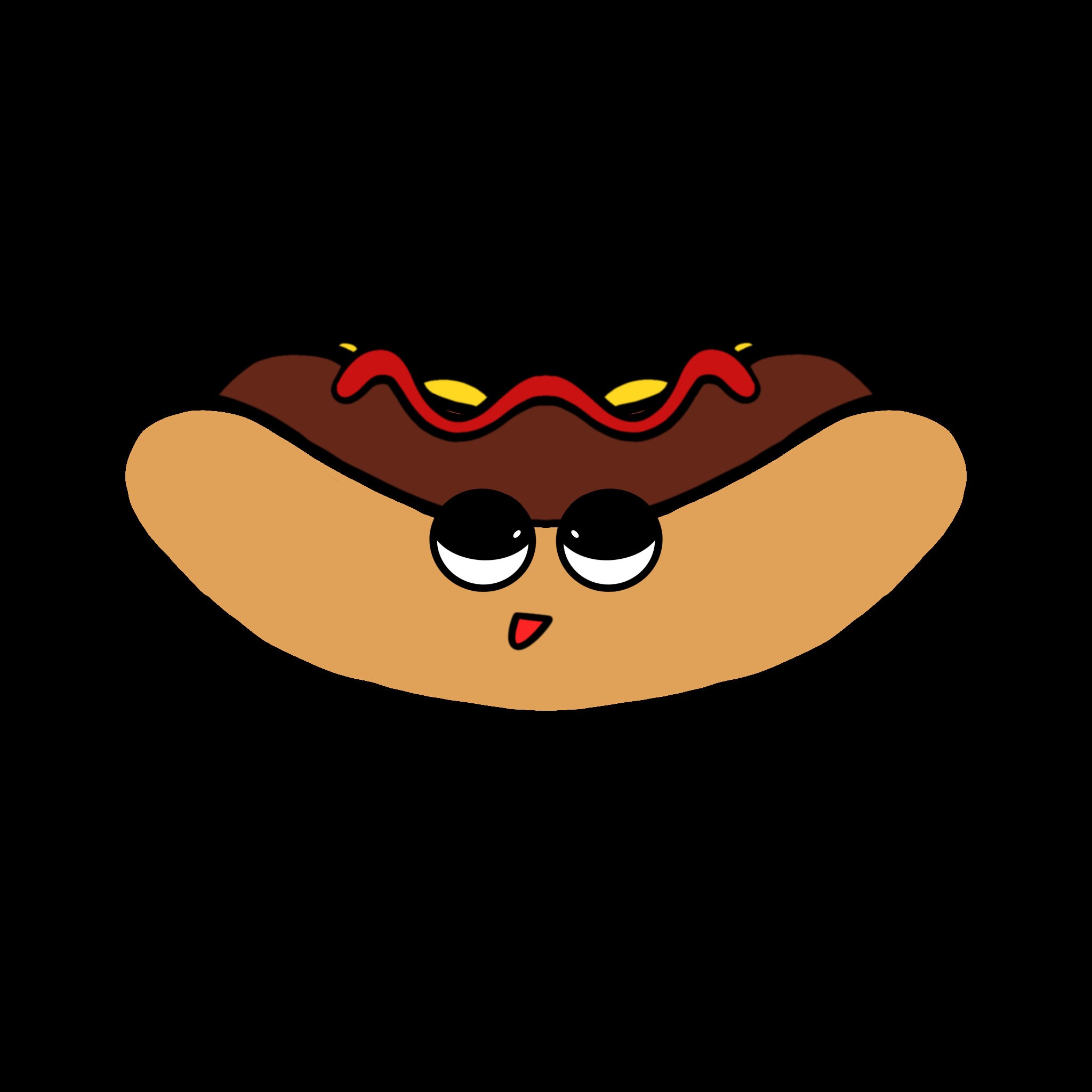 Smiling Hot Dog Vinyl Sticker - Etsy