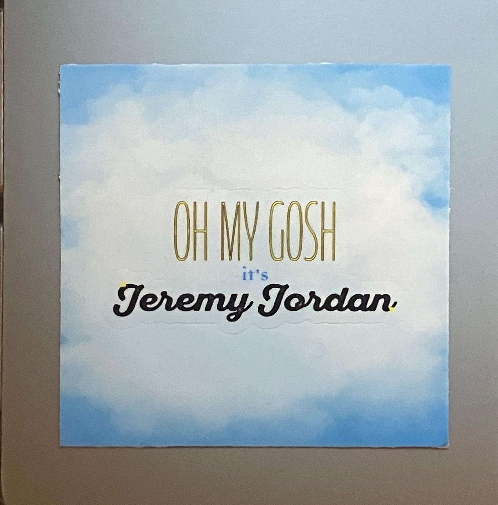 Jeremy Jordan Broadway Theatre Sticker - Great Gatsby, Newsies, Bonnie ...