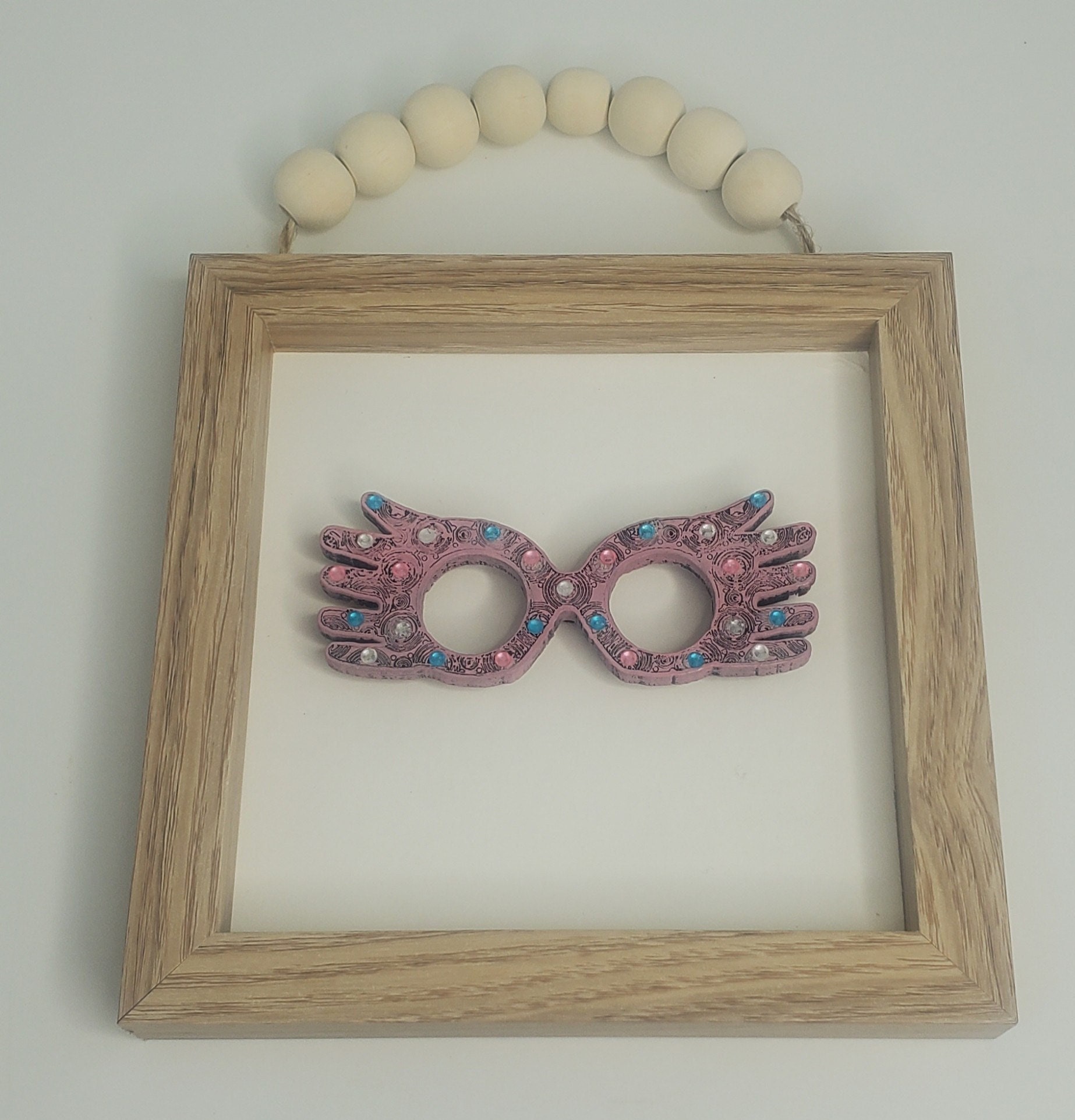 Wizard Glasses With Beads, Wizard Art, Wizard Decor, Wizard Wall Art ...