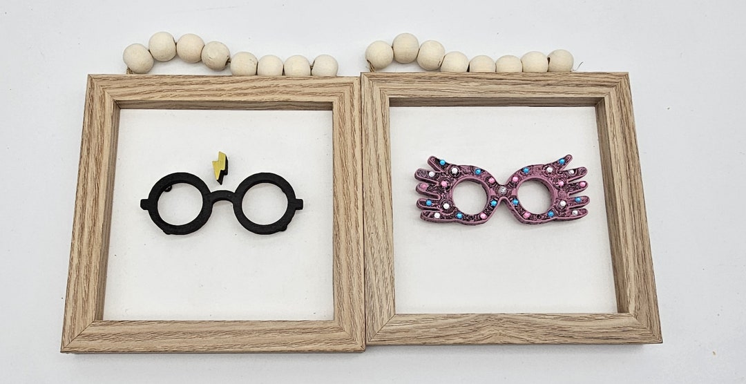Wizard Glasses With Beads, Wizard Art, Wizard Decor, Wizard Wall Art ...