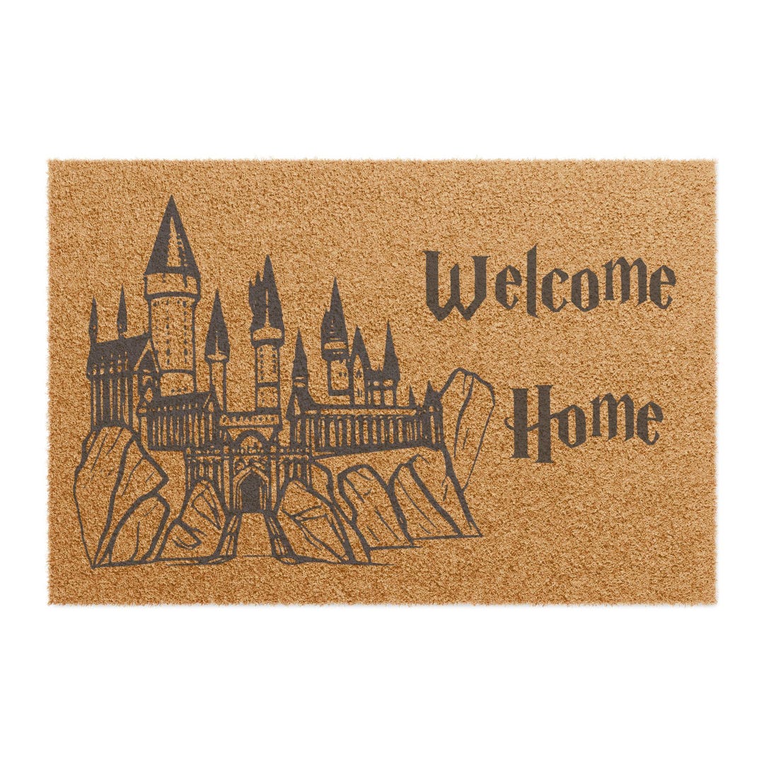Wizard Castle Doormat "welcome Home" Wizard Castle, Magical Entryway ...