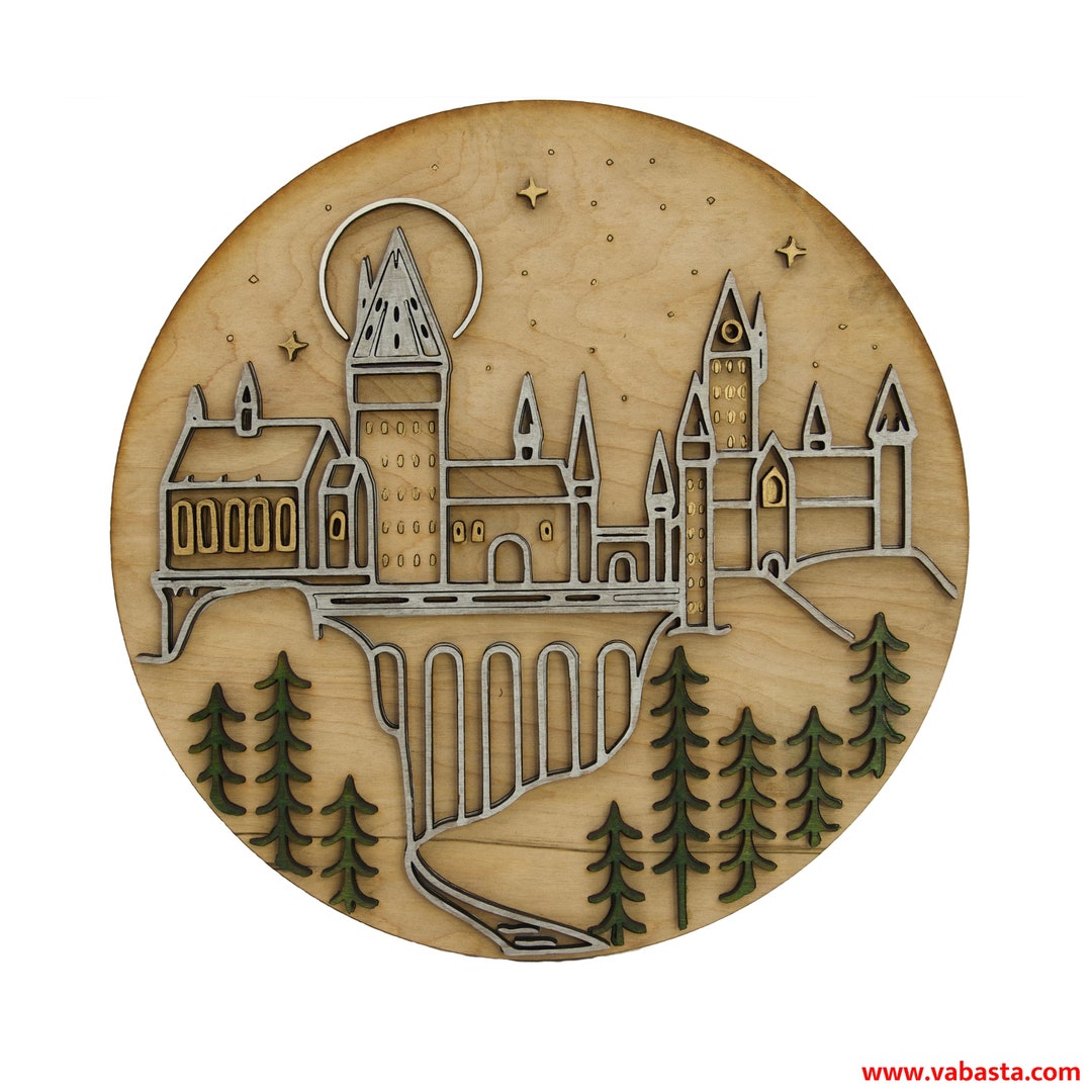 Wizard Castle Round Sign, Wizard Print, Wizard Nursery, Wizard Gift ...