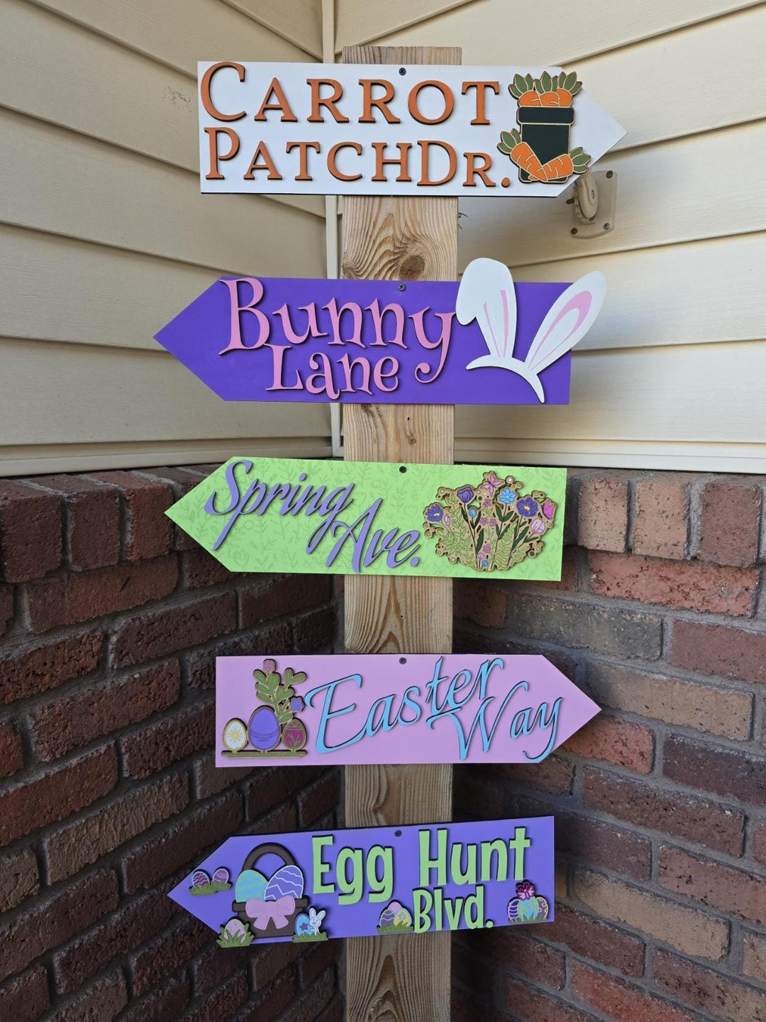 Easter Directional Signs | Direction Signpost | Street Signs | Places ...
