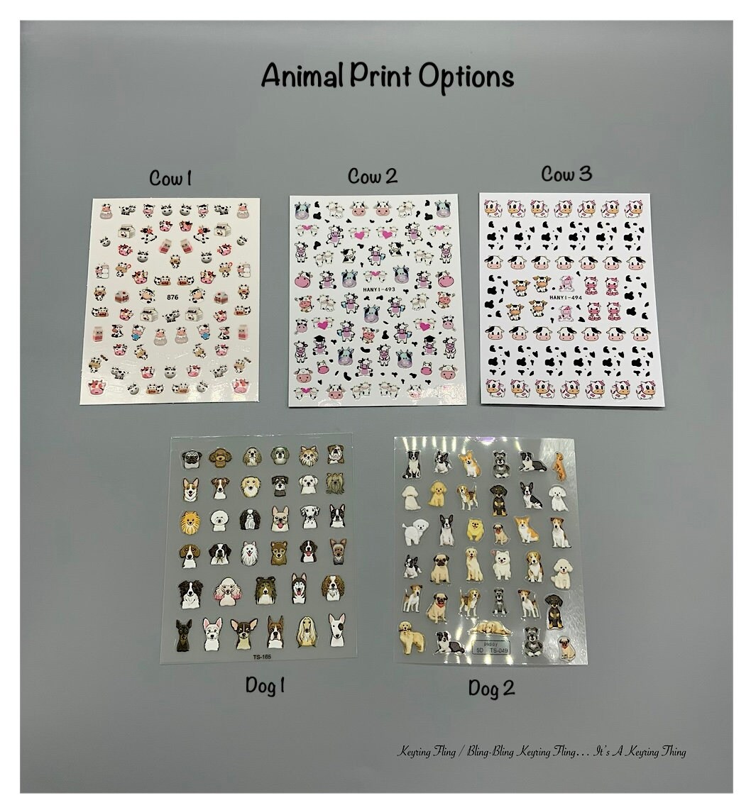 Animal Print Letter Keychain Letter Keychain About 1 1/2 Inches Tall ...