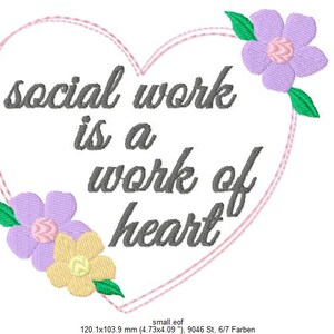 Social Worker Embroidery Design Trendy, Machine Embroidery Design ...
