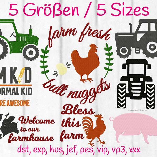 Farmer Embroidery - Etsy