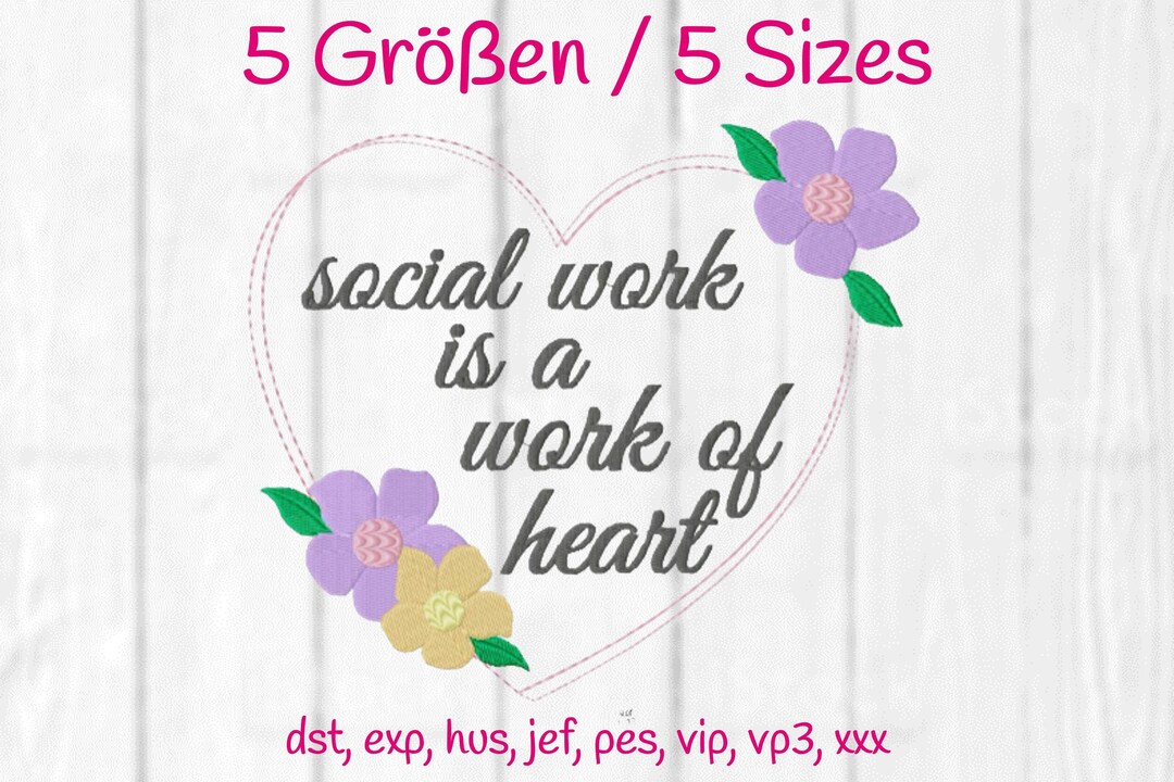 Teacher Embroidery Designs Trendy, Social Worker Embroidery Design ...