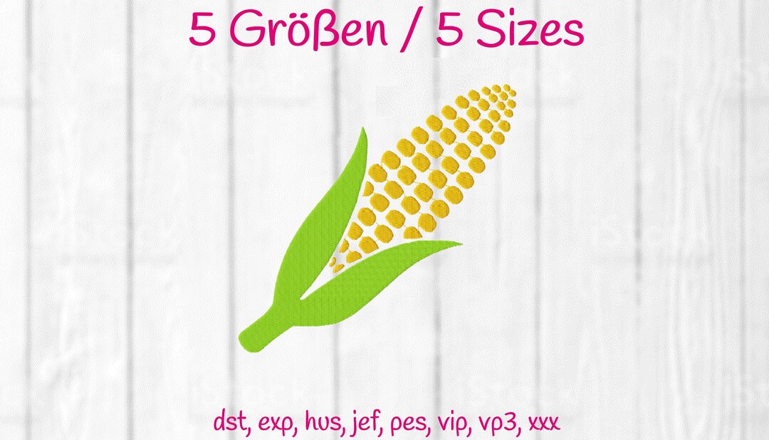 Corn Embroidery Design, Thanksgiving Embroidery Designs, Farm ...