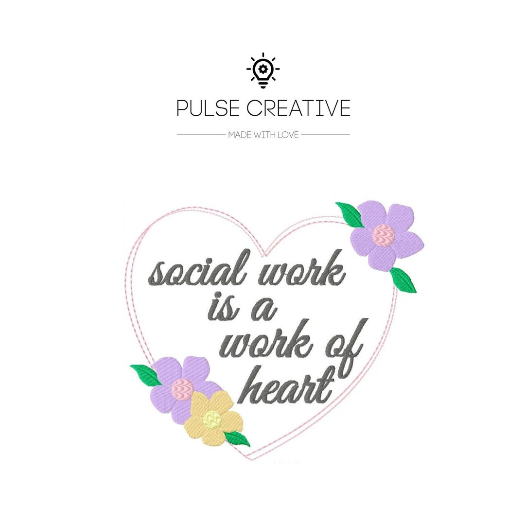 Social Worker Embroidery Design Trendy, Machine Embroidery Design ...
