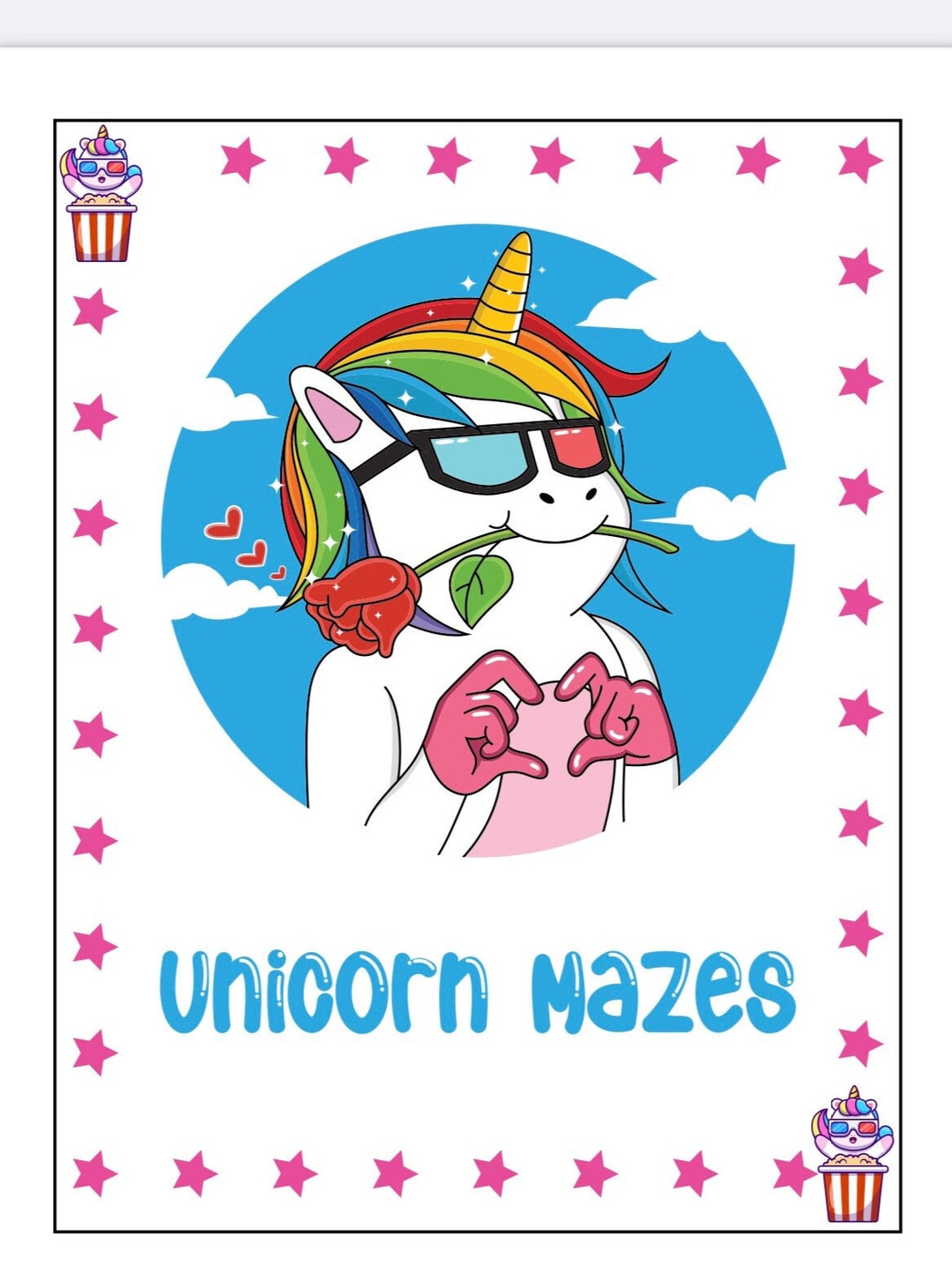 Unicorn Mazes for Kids - Etsy