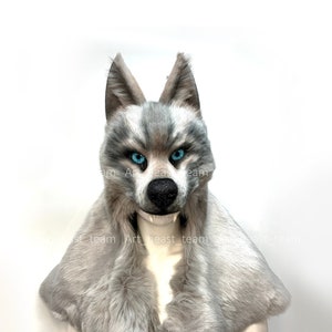Gray Werewolf Headdress, Werewolf Mask, Gray Wolf Mask, Animal Friendly ...