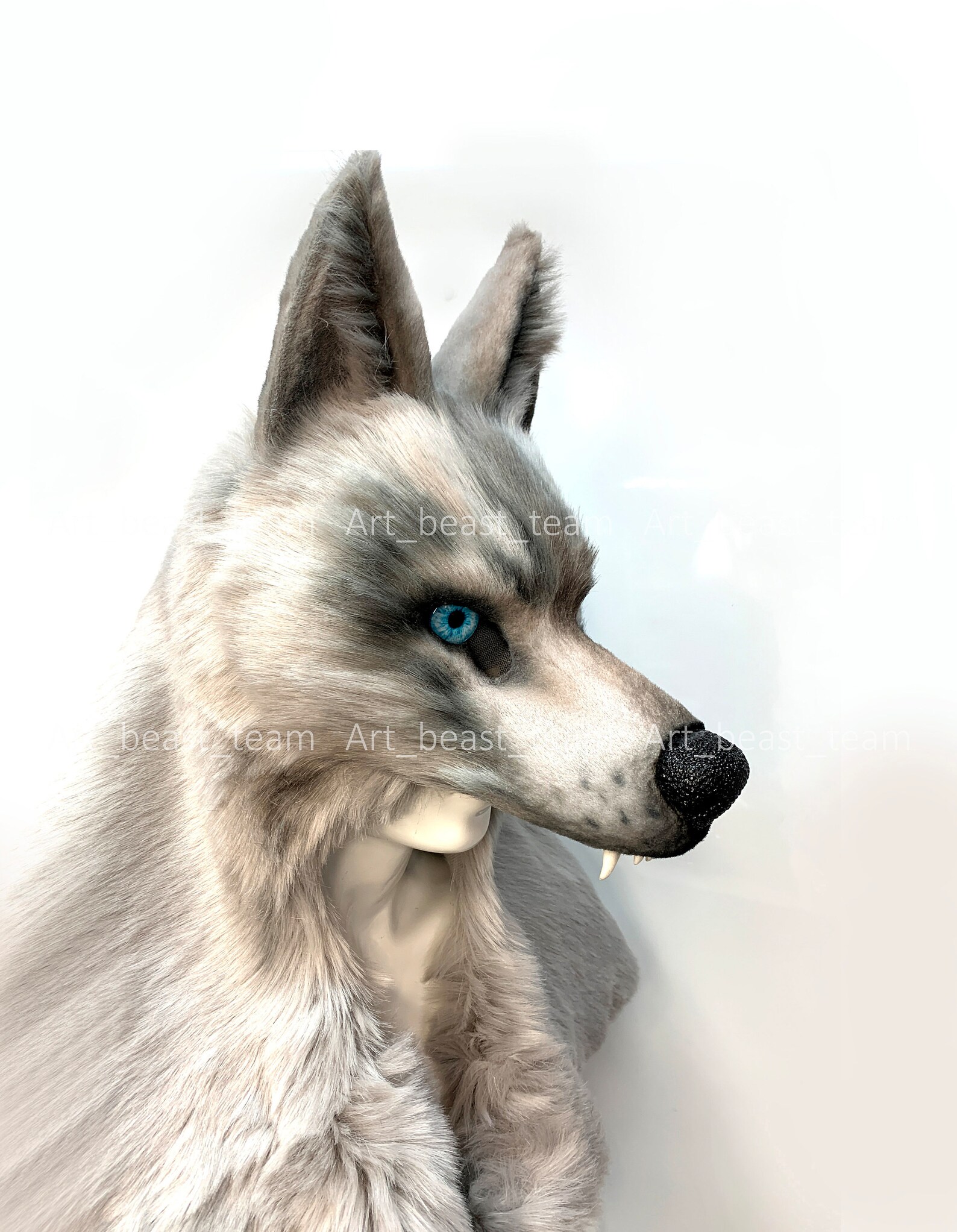 Gray Werewolf Headdress Werewolf Mask Gray Wolf Mask Animal - Etsy