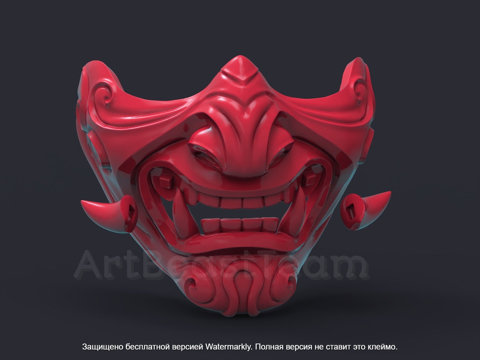 Samurai Mask for 3d Printing GHOST OF TSUSHIMA, 3D Model Digital File ...