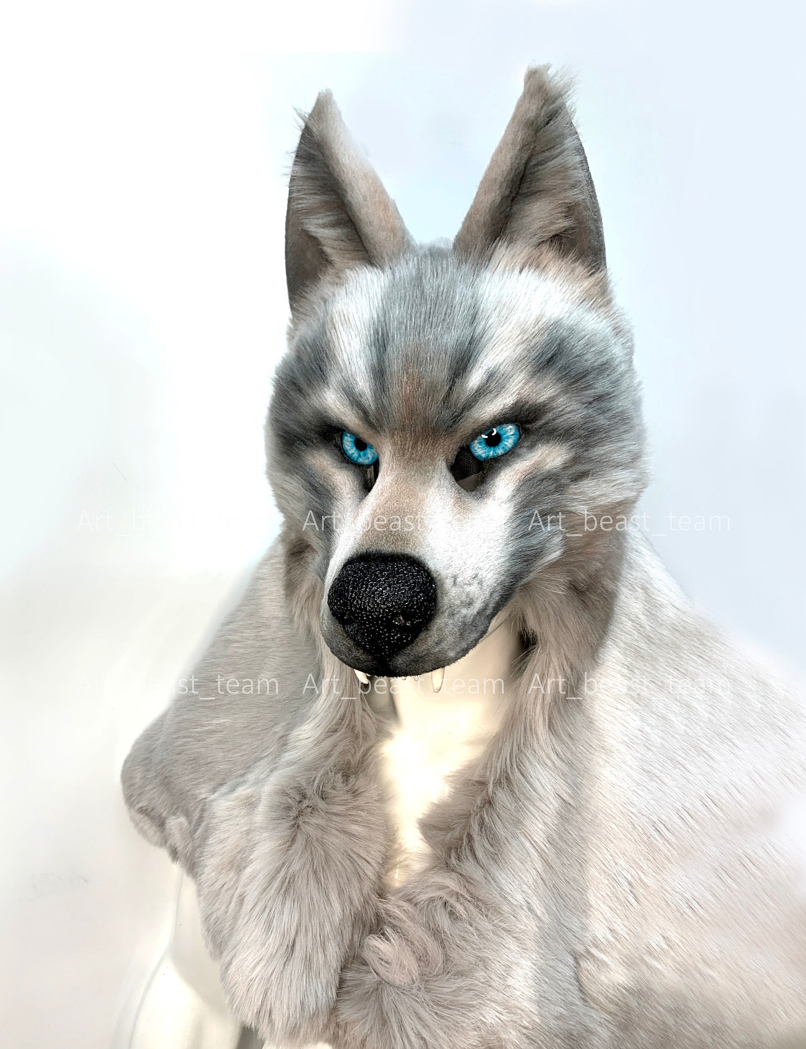 Gray Werewolf Headdress Werewolf Mask Gray Wolf Mask Animal - Etsy