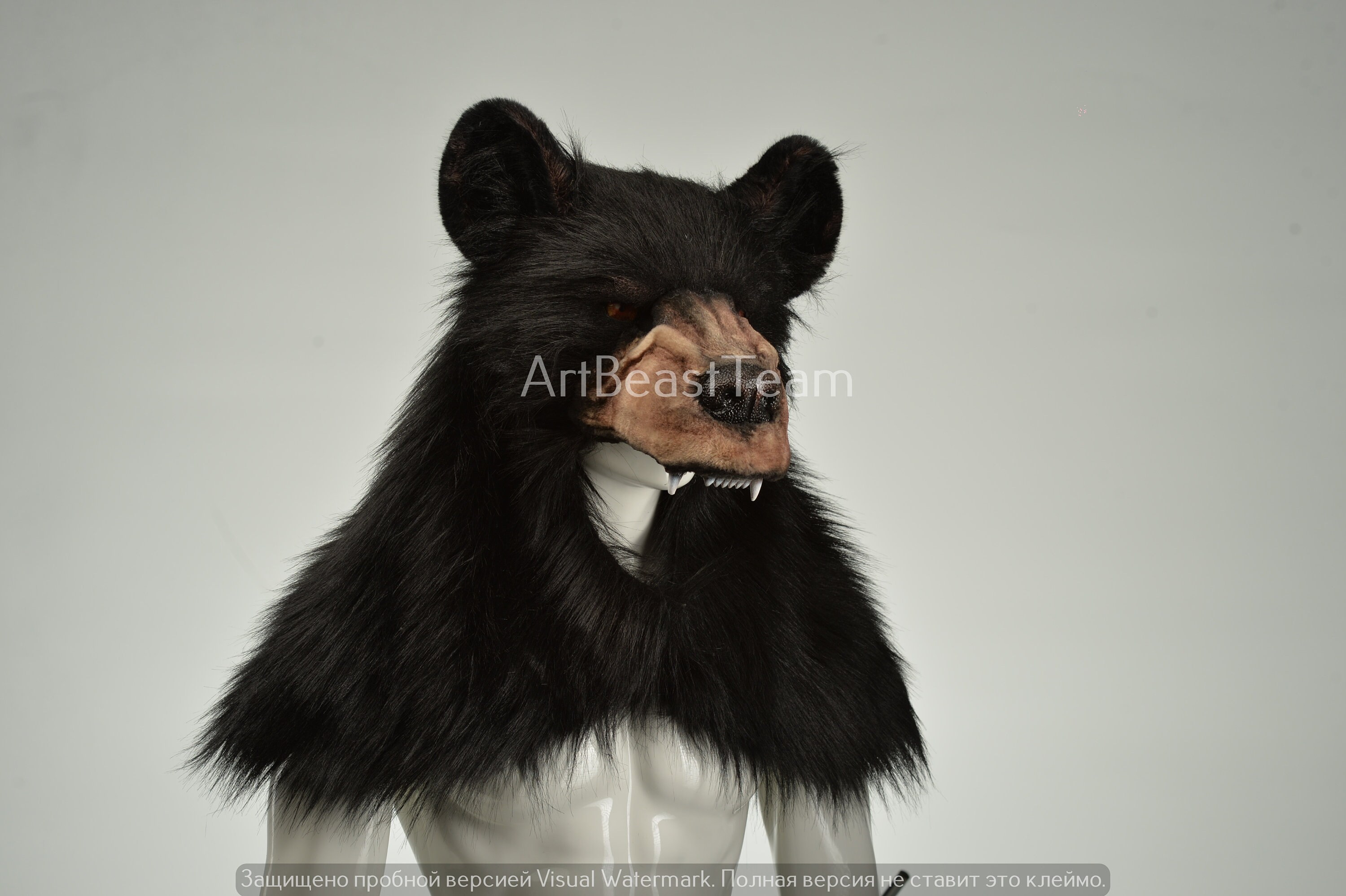 Bear Headdress Black Bear Mask Animal Friendly Black Bear - Etsy Canada