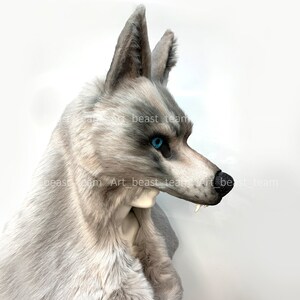 Gray Werewolf Headdress, Werewolf Mask, Gray Wolf Mask, Animal Friendly ...