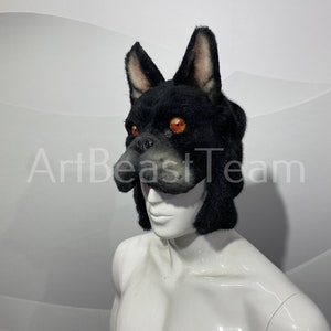 Bulldog Headdress, Gray Bulldog Mask, Gray Bulldog Mask, Animal ...