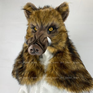 A Wild Boar Headdress, Wild Boar Mask, Animal Friendly, Wild Boar ...