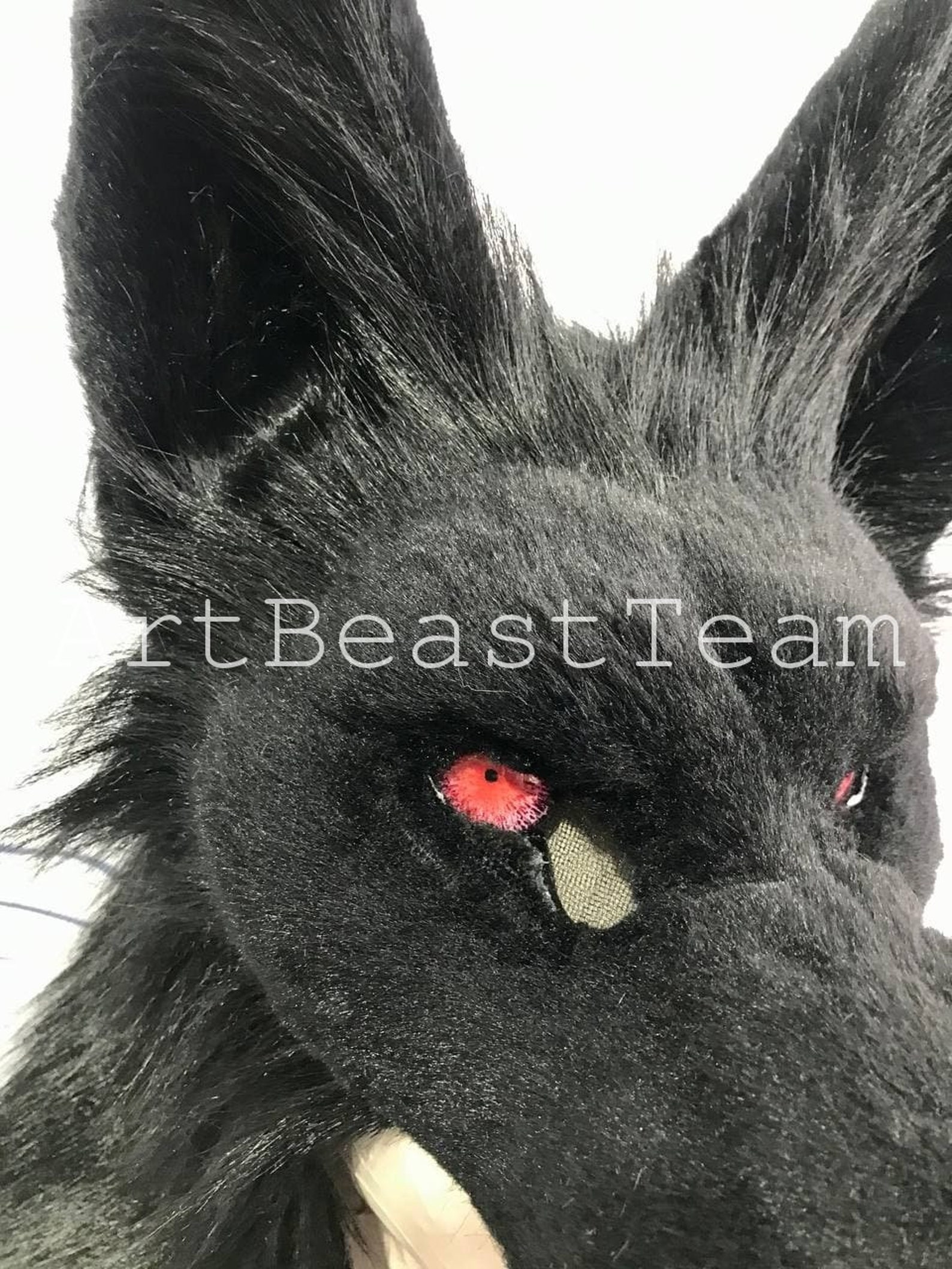Werewolf Red EYES Headdress Red EYES Black Werewolf Mask - Etsy