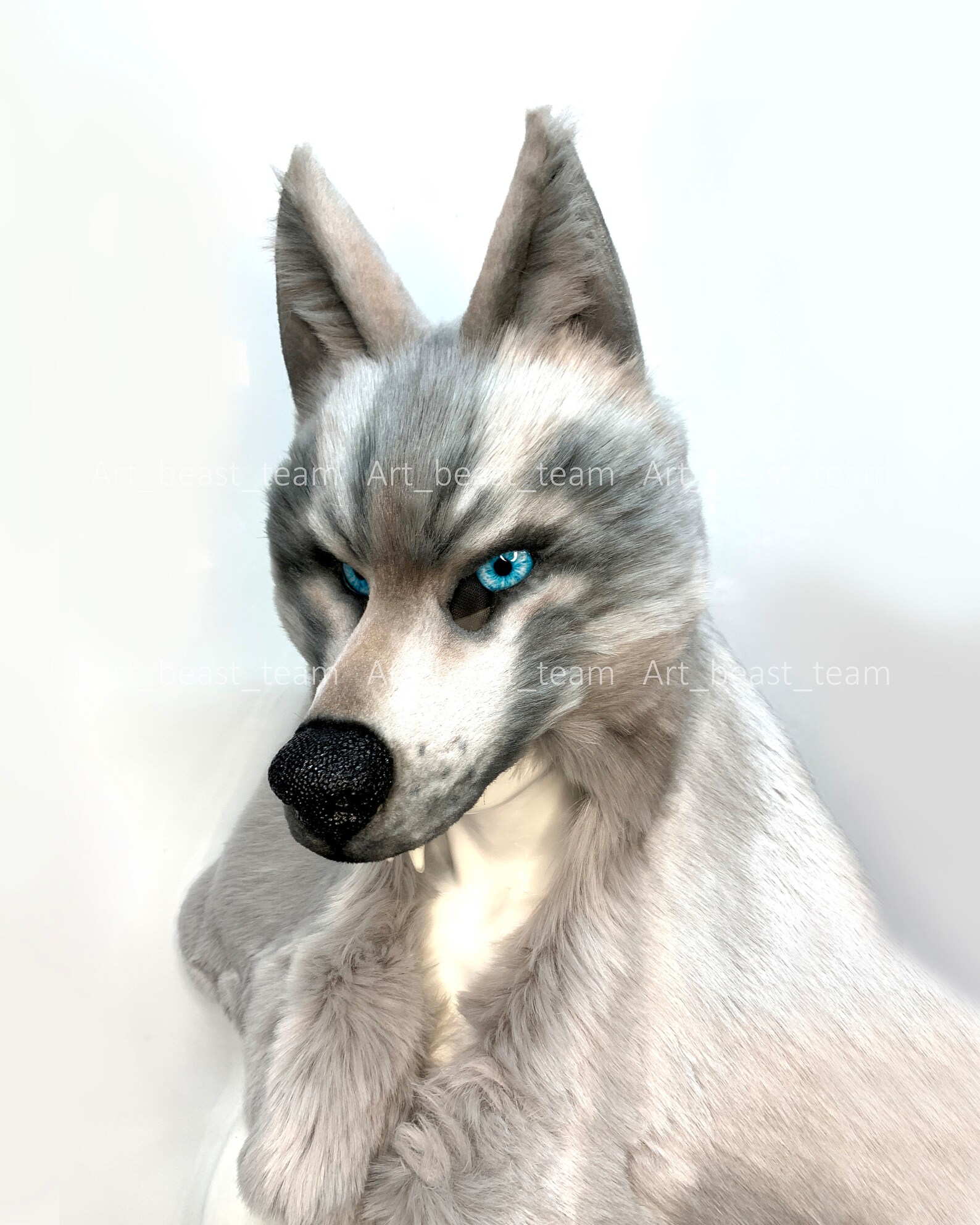 Gray Werewolf Headdress Werewolf Mask Gray Wolf Mask Animal - Etsy