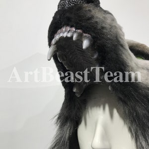 Gray Werewolf Headdress, Animal Friendly Mask - Etsy