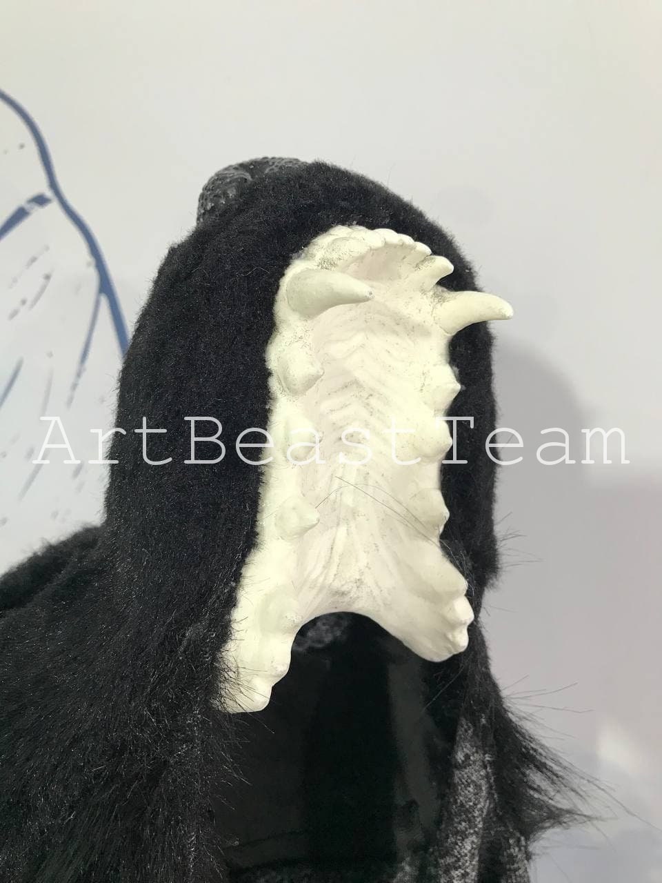 Werewolf Red EYES Headdress Red EYES black werewolf mask | Etsy