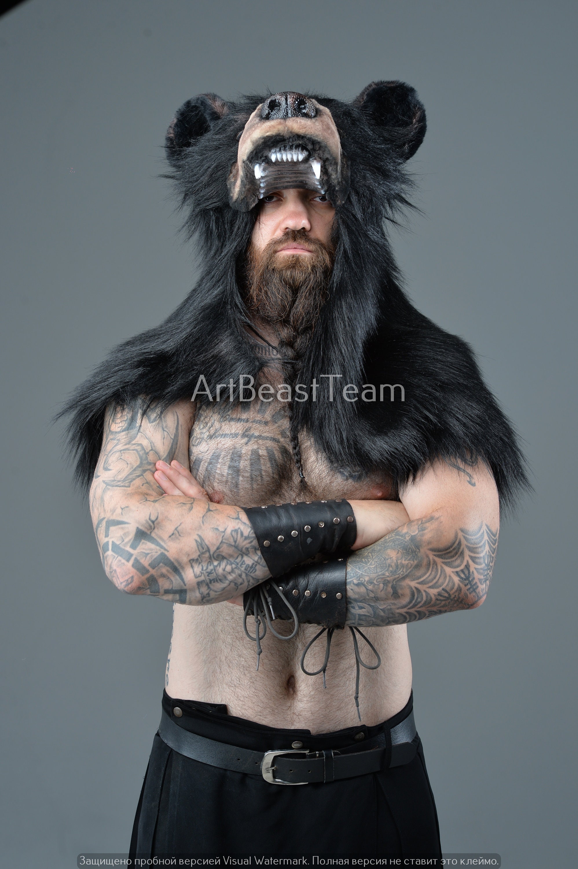 Bear Headdress Black Bear Mask Animal Friendly Black Bear | Etsy Canada