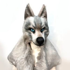 Gray Werewolf Headdress, Werewolf Mask, Gray Wolf Mask, Animal Friendly ...