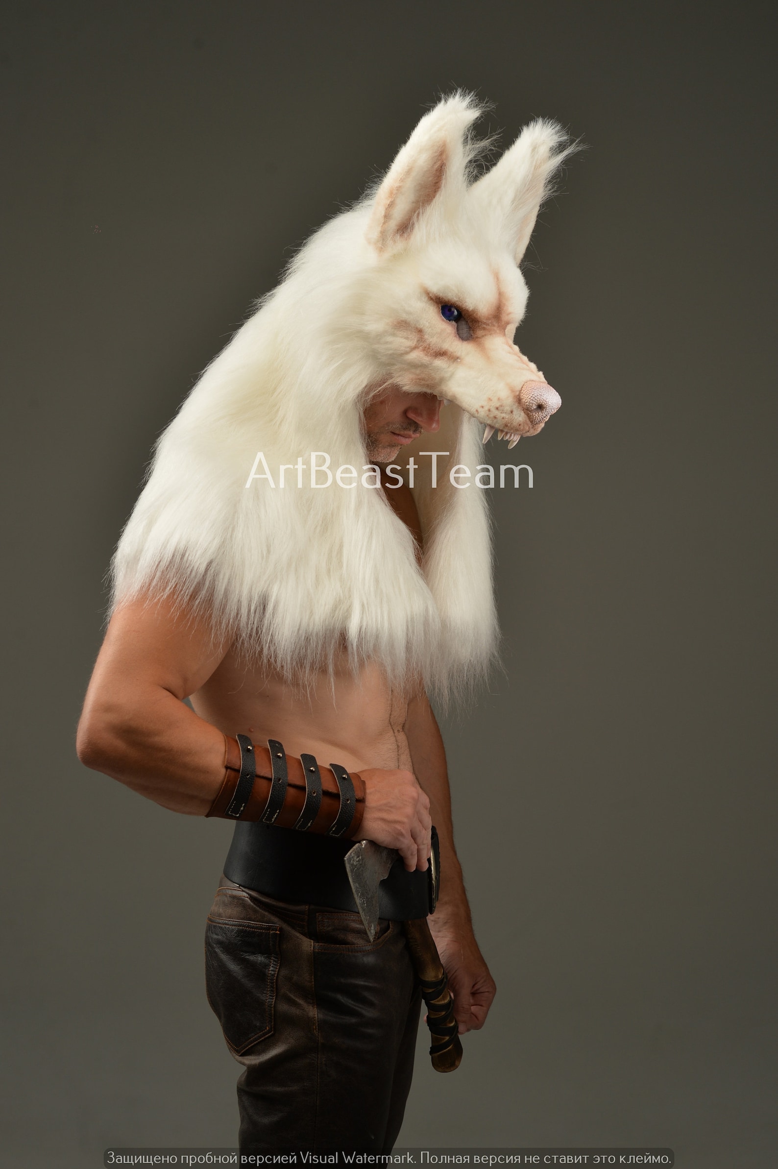 Werewolf Headdress White Werewolf Mask White Wolf Mask - Etsy UK