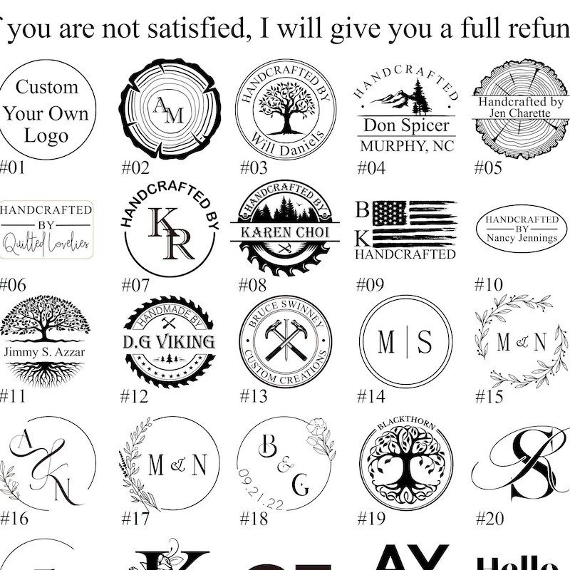 Wood Stamp Signature - Etsy