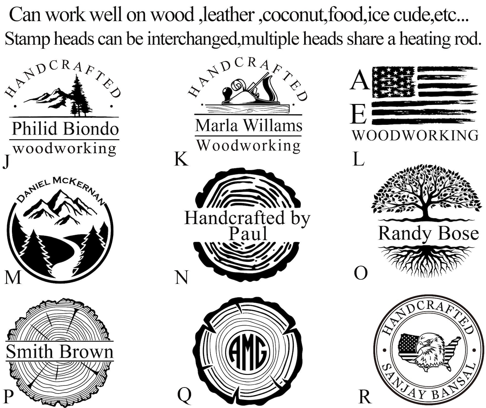 Custom Wood Burning Stamp for Gift , Custom Wood Branding Iron for Gift ...