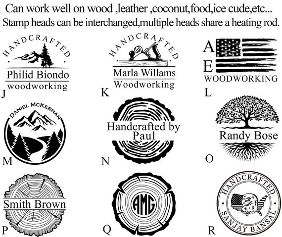Custom Wood Burning Stamp for Woodworkers Wood Branding Iron - Etsy