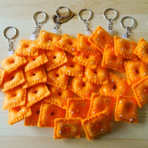 Felt Cheez-it Handmade Fake Food Hand Sewn Cheese Cracker Snack Gift - Etsy